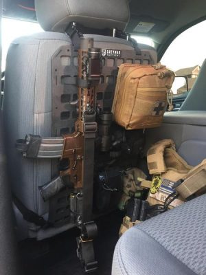 Tactical Seat Back Organizer | Rigid Molle Panel Trucks, SUV, Cars