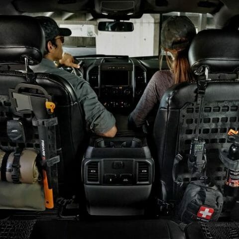 Tactical Seat Back Organizer | Rigid Molle Panel Trucks, SUV, Cars