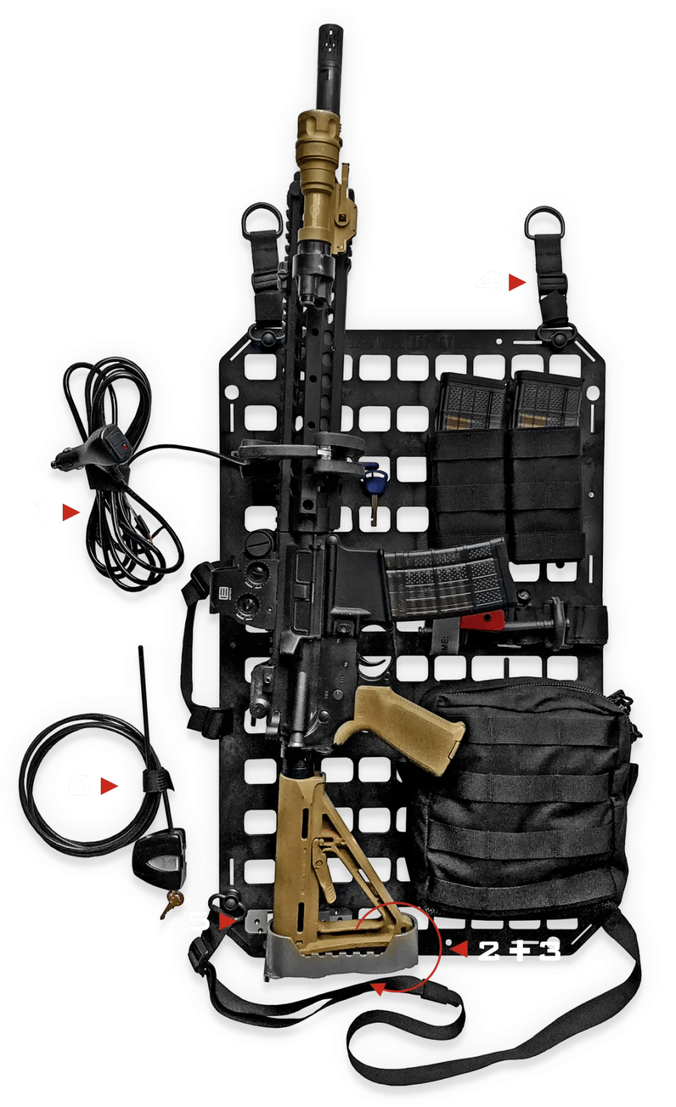 Molle Panels Systems For Vehicles, Backpacks, Case Lids & Gun Safes